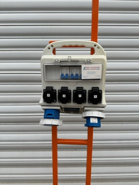 Temporary Power Satellite Box Single Phase on Stand – fes-australia