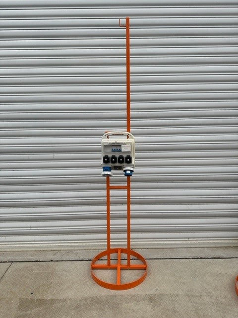 Temporary Power Satellite Box Single Phase on Stand – fes-australia