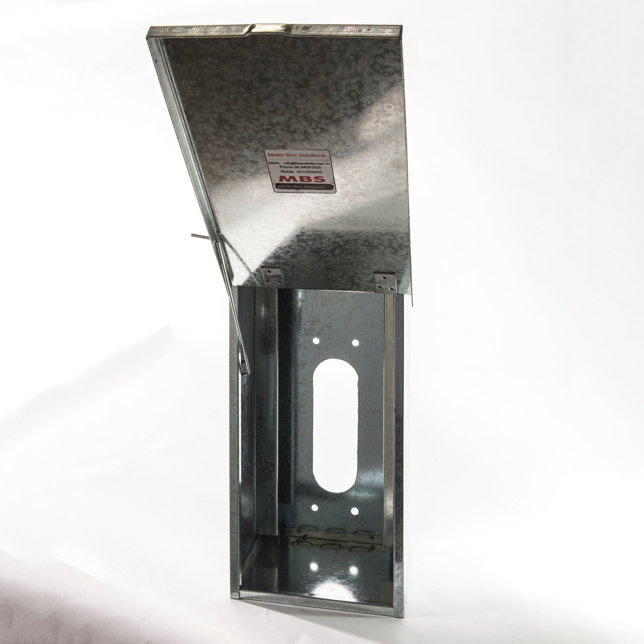 KIT - FRP Pole 2.4, Galvanised Meter Box Half Box 5H 450x225, Nuts & B ...