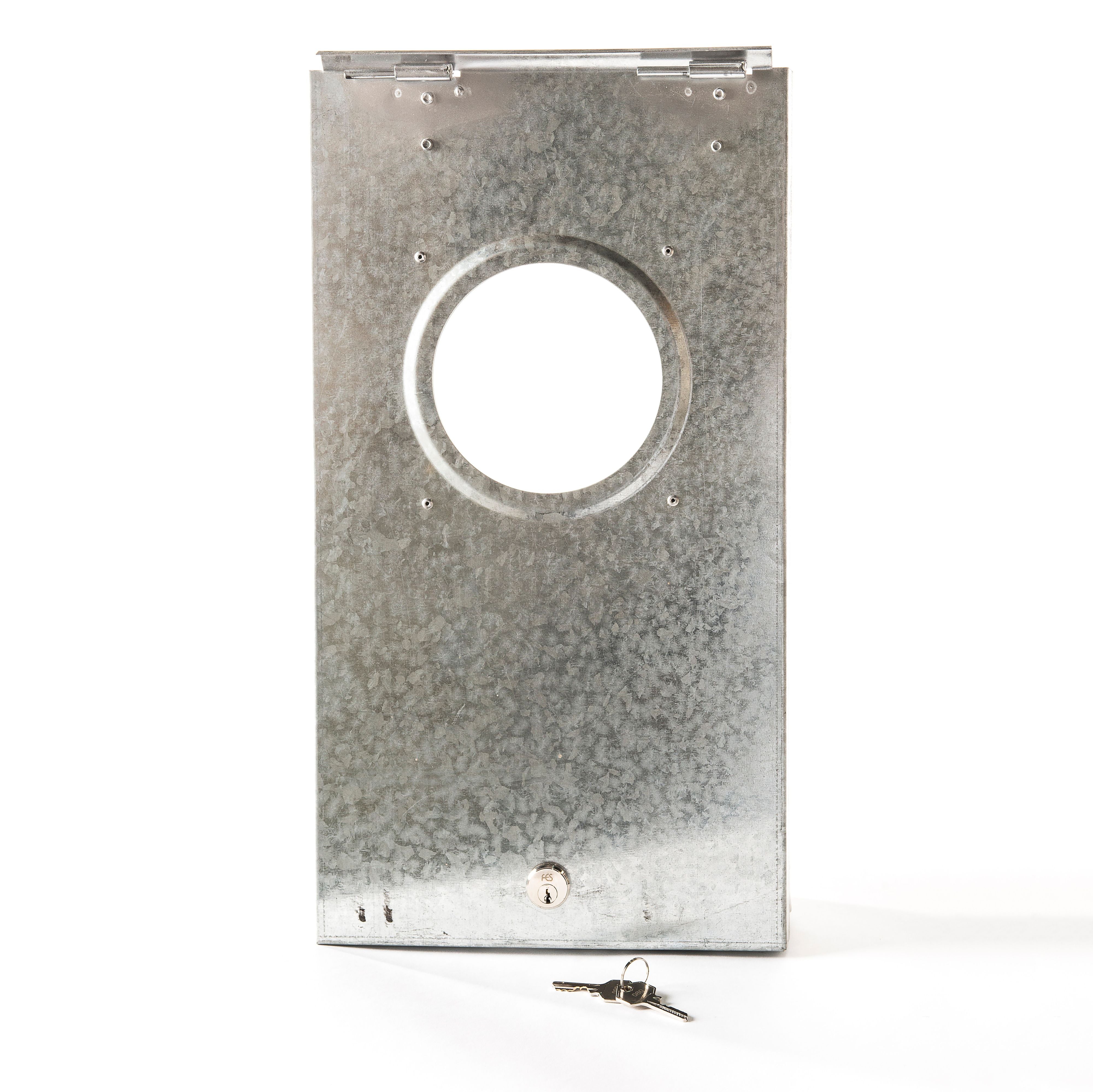 Galvanized Lid Door Box 5 with Window & Lock – fes-australia